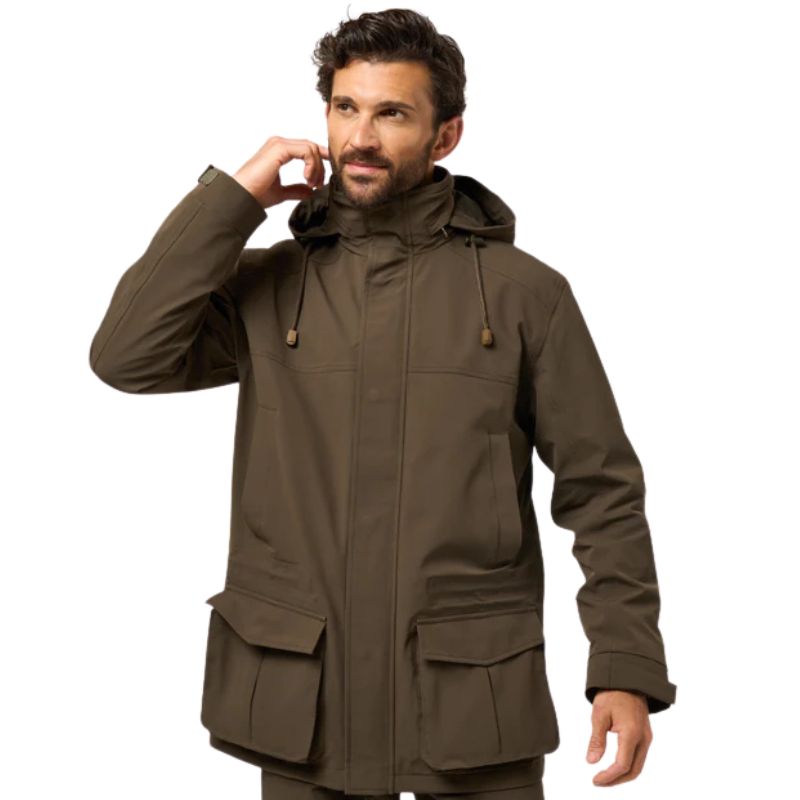 Alan Paine Lockwood Men's Shooting Coat in Olive - Cheshire Game
